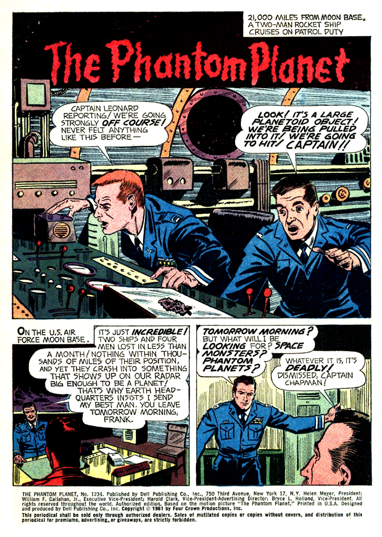 REEL RETRO CINEMA: The Phantom Planet | 13th Dimension, Comics ...