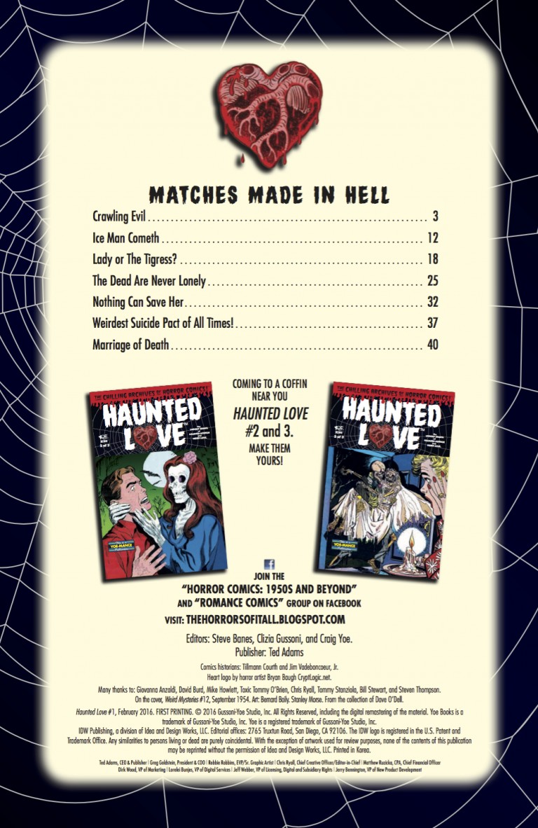 EXCLUSIVE Preview: HAUNTED LOVE #1 | 13th Dimension, Comics, Creators ...