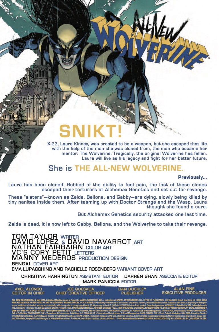 EXCLUSIVE Preview: ALL-NEW WOLVERINE #6 | 13th Dimension, Comics ...