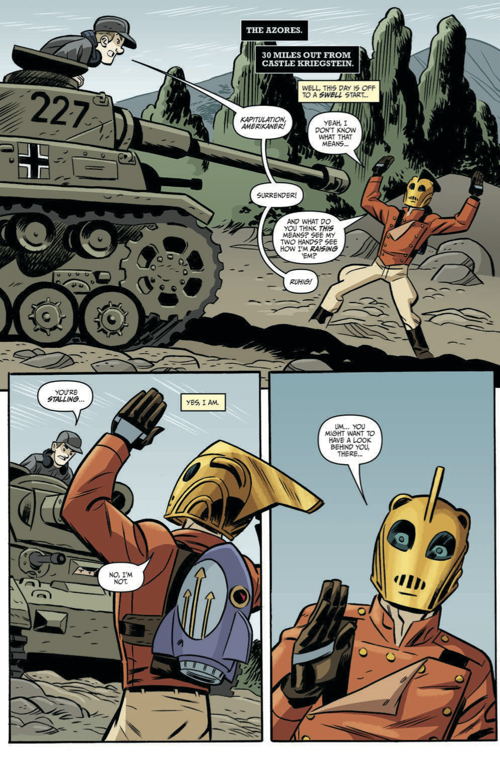 EXCLUSIVE Preview: THE ROCKETEER AT WAR #3 | 13th Dimension, Comics ...
