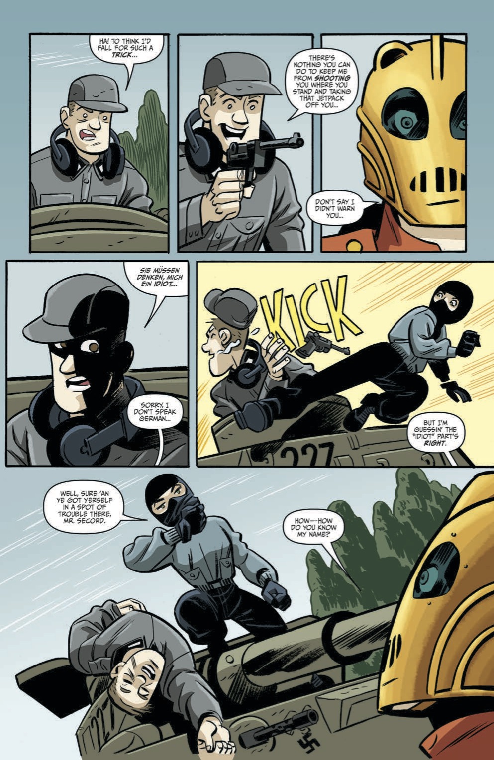 EXCLUSIVE Preview: THE ROCKETEER AT WAR #3 | 13th Dimension, Comics ...