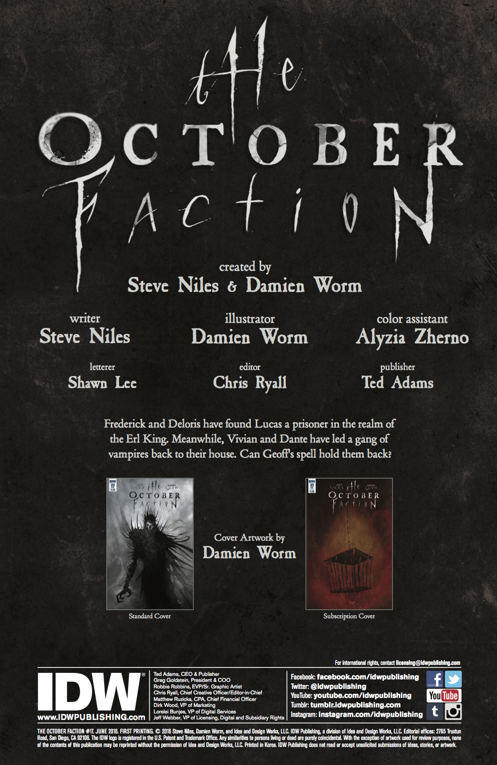 EXCLUSIVE Preview: THE OCTOBER FACTION #17 | 13th Dimension, Comics ...