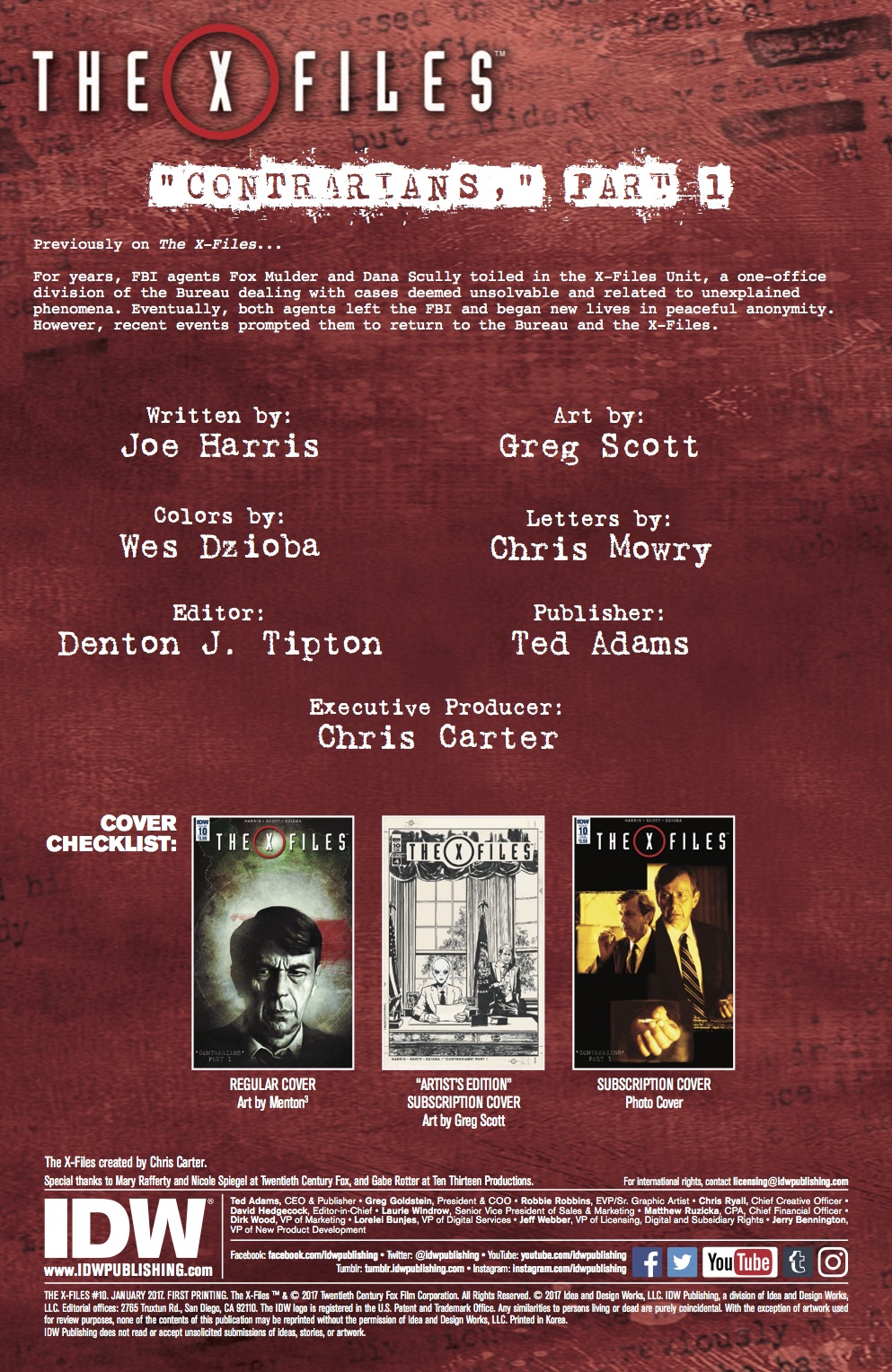 EXCLUSIVE Preview: THE X-FILES #10 | 13th Dimension, Comics, Creators ...