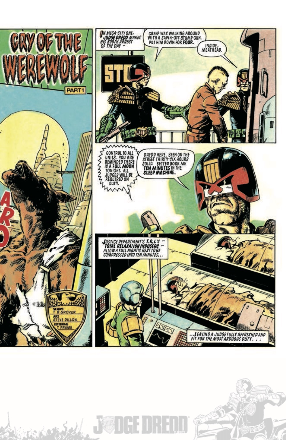 EXCLUSIVE Preview: JUDGE DREDD: CRY OF THE WEREWOLF Steve Dillon ...