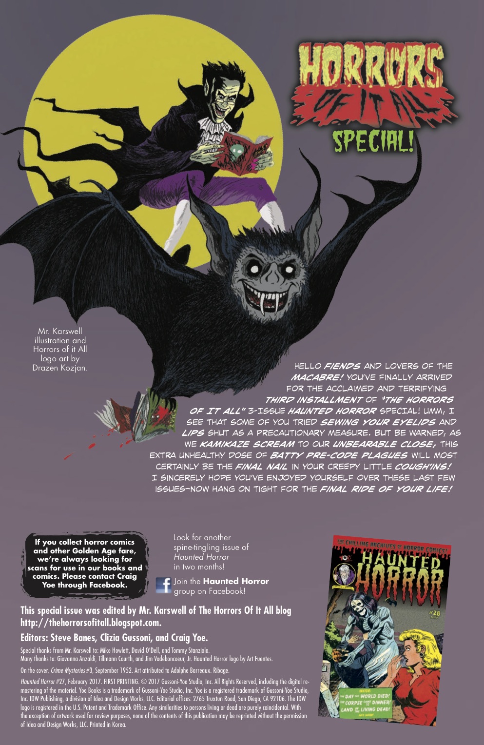 EXCLUSIVE Preview: HAUNTED HORROR #27 | 13th Dimension, Comics ...