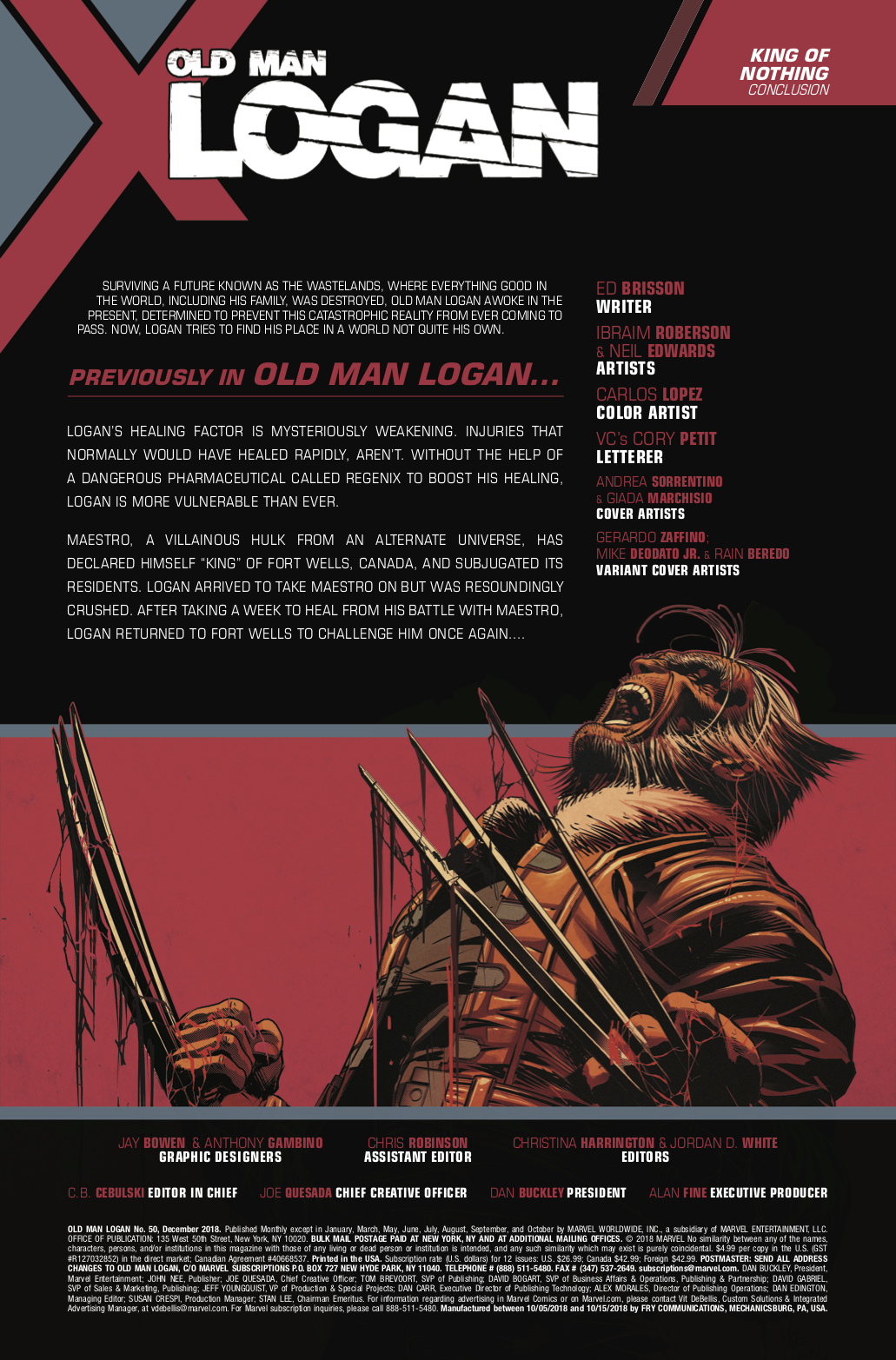 EXCLUSIVE Preview: OLD MAN LOGAN #50 | 13th Dimension, Comics, Creators ...