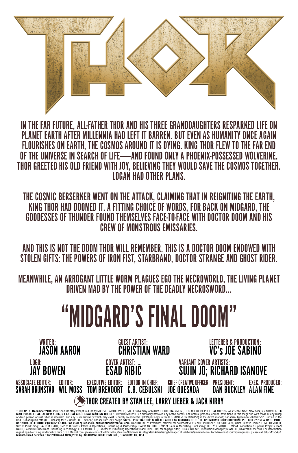 EXCLUSIVE Preview: THOR #6 | 13th Dimension, Comics, Creators, Culture