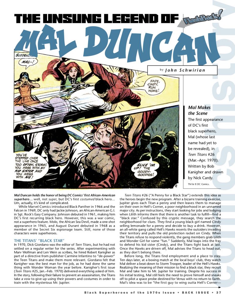 THE FORGOTTEN TEEN TITAN: The Unsung Legend of MAL DUNCAN | 13th ...