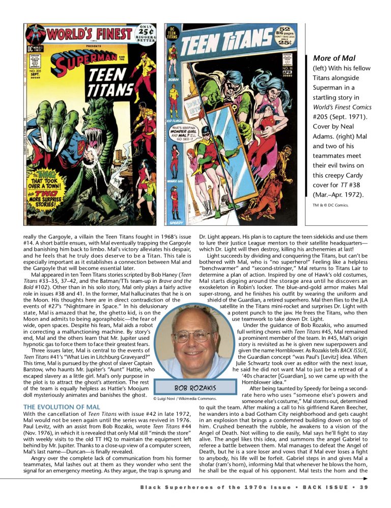 THE FORGOTTEN TEEN TITAN: The Unsung Legend of MAL DUNCAN | 13th ...