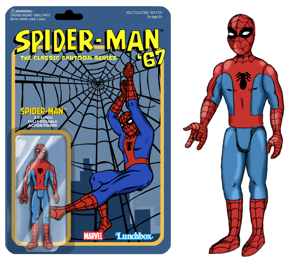 Dig EVEN MORE Groovy SPIDER-MAN ’67 Cartoon Action Figure Designs ...
