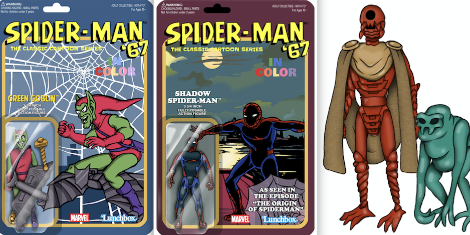 Dig EVEN MORE Groovy SPIDER-MAN ’67 Cartoon Action Figure Designs ...