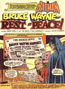 13 BATMAN SPLASH PAGES: An IRV NOVICK Birthday Celebration | 13th ...