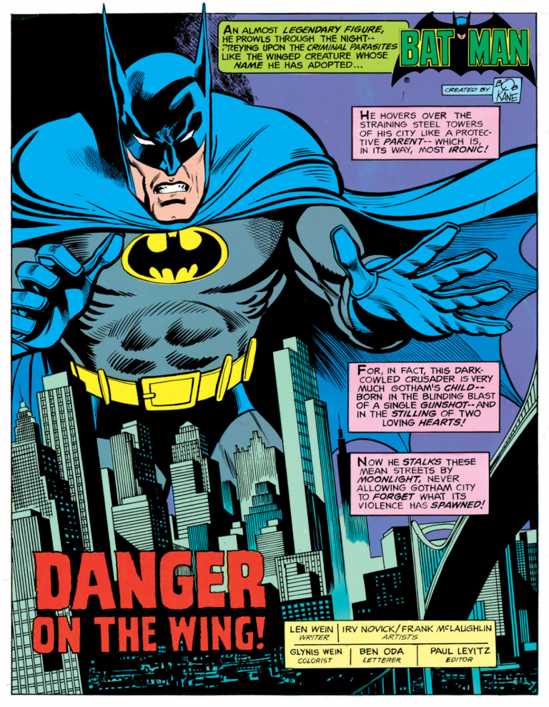 13 BATMAN SPLASH PAGES: An IRV NOVICK Birthday Celebration | 13th ...