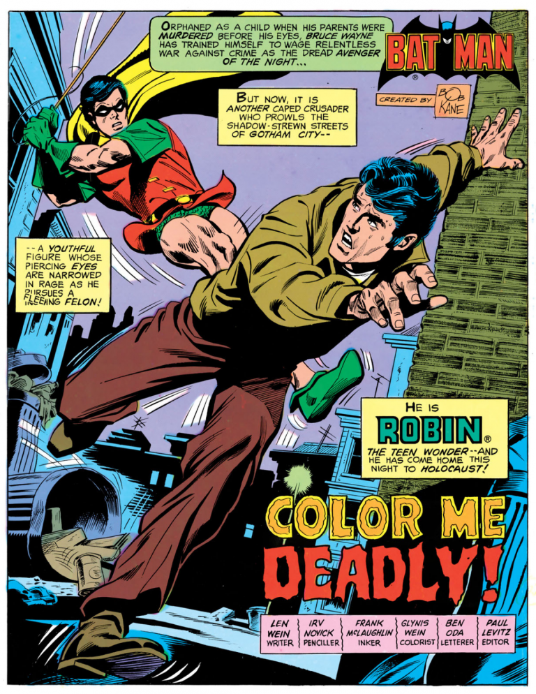 13 BATMAN SPLASH PAGES: An IRV NOVICK Birthday Celebration | 13th ...