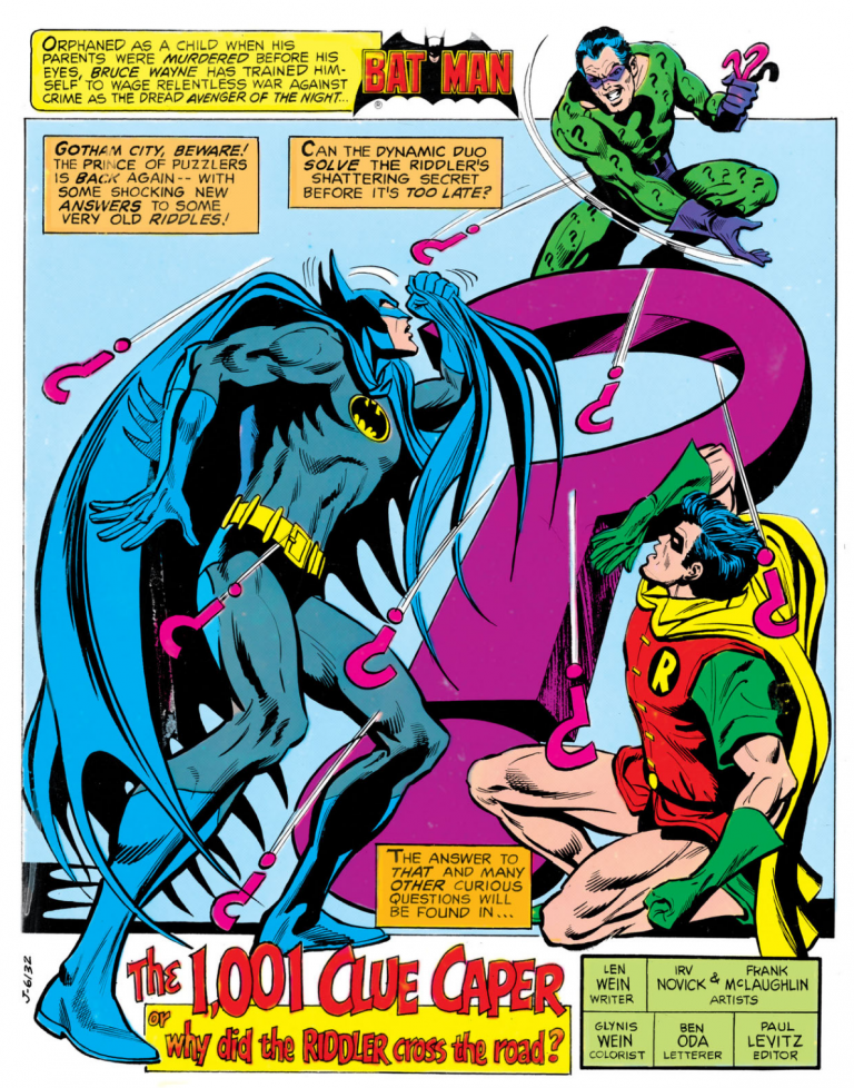 13 BATMAN SPLASH PAGES: An IRV NOVICK Birthday Celebration | 13th ...