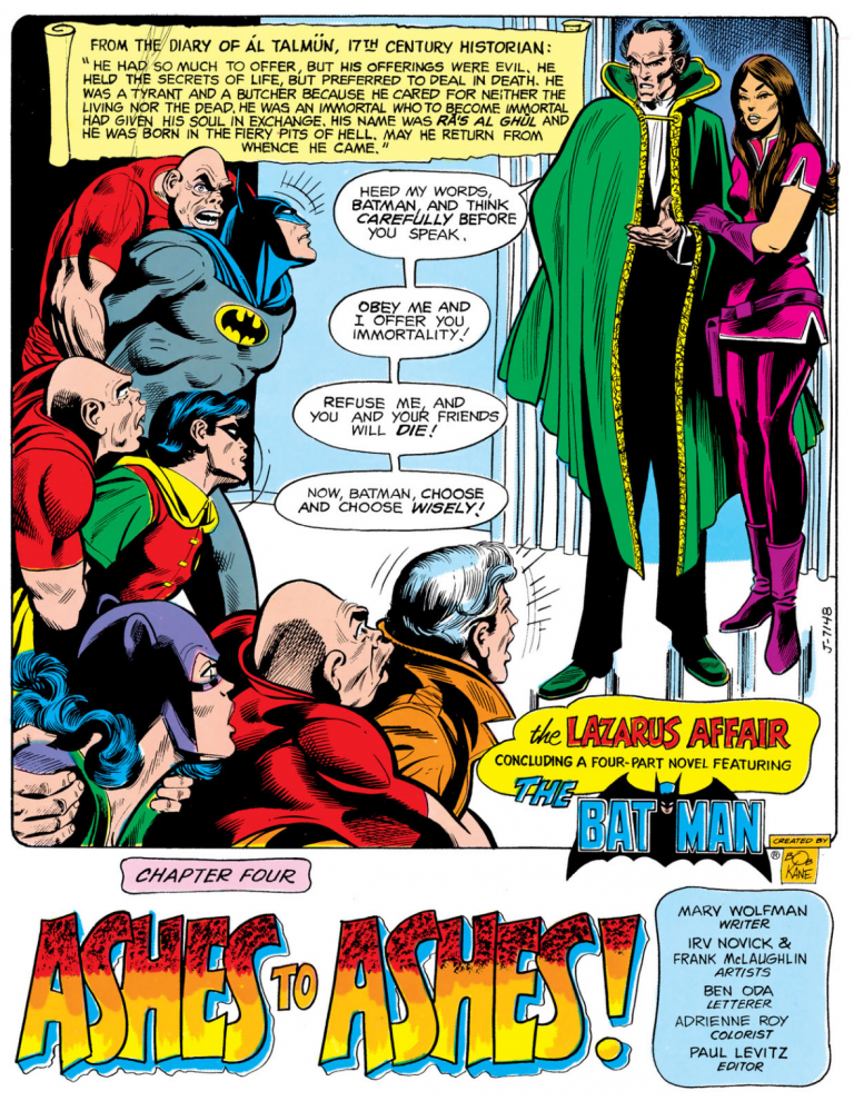 13 BATMAN SPLASH PAGES: An IRV NOVICK Birthday Celebration | 13th ...