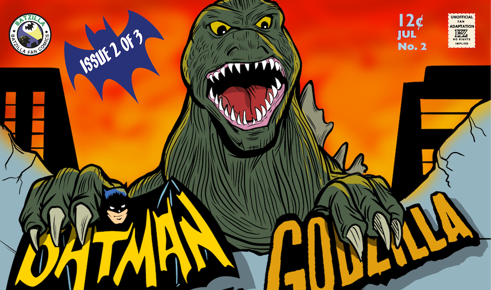 FIRST LOOK: The BATMAN ’66 MEETS GODZILLA #2 Cover | 13th Dimension ...