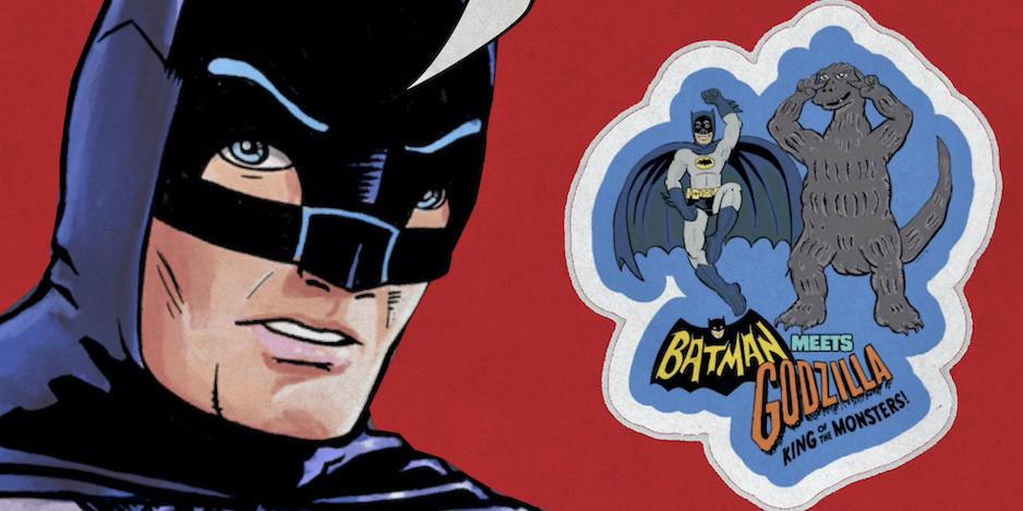 BATMAN ’66 MEETS GODZILLA Brings You Retro Sticker Fun | 13th Dimension ...