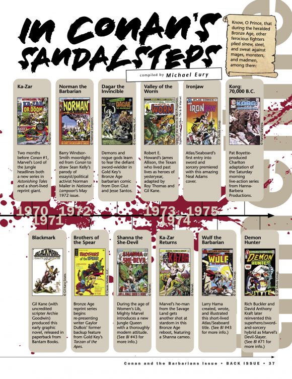 CONAN LEGACY: Dig This Essential Timeline of BRONZE AGE Barbarian ...