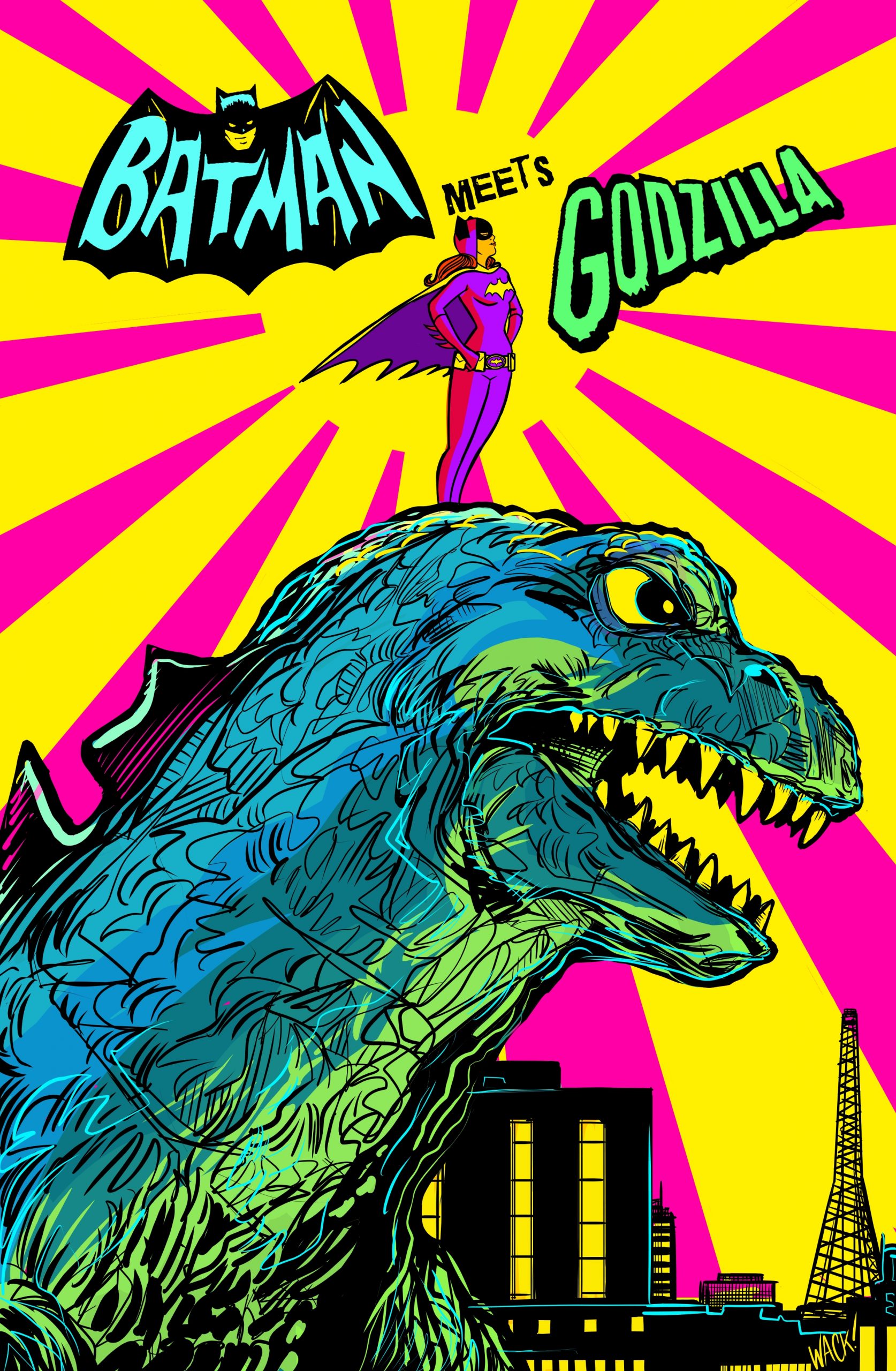 SNEAK PEEK: BATGIRL Stands Tall in BATMAN ’66 MEETS GODZILLA #3 | 13th ...