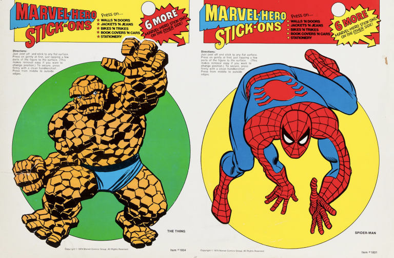 The Bronze Age Glory of SUPERHERO STICK-ONS | 13th Dimension, Comics ...