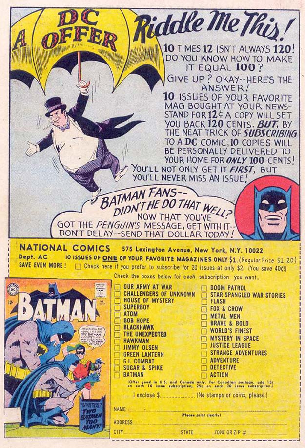 PAUL KUPPERBERG: My 13 Favorite DC HOUSE ADS Lettered by IRA SCHNAPP ...