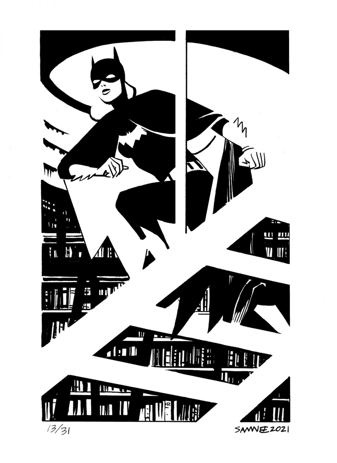 13 Magnificent BATMAN Sketches by CHRIS SAMNEE | 13th Dimension, Comics ...