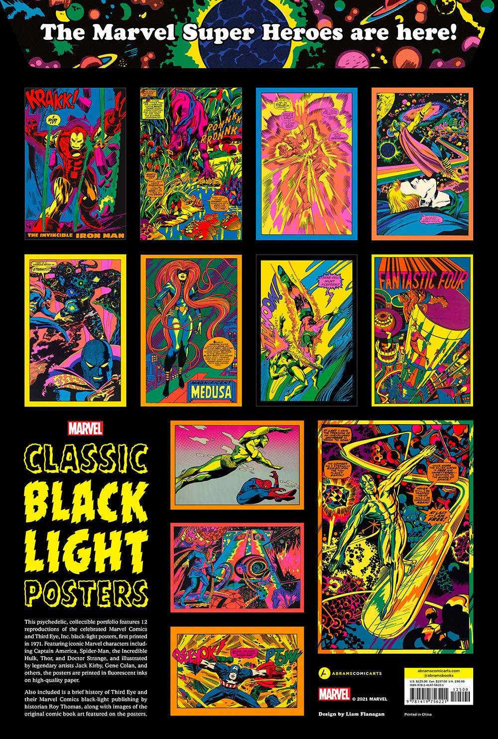 MARVEL CLASSIC BLACK LIGHT POSTERS Portfolio: The Best Comics ...