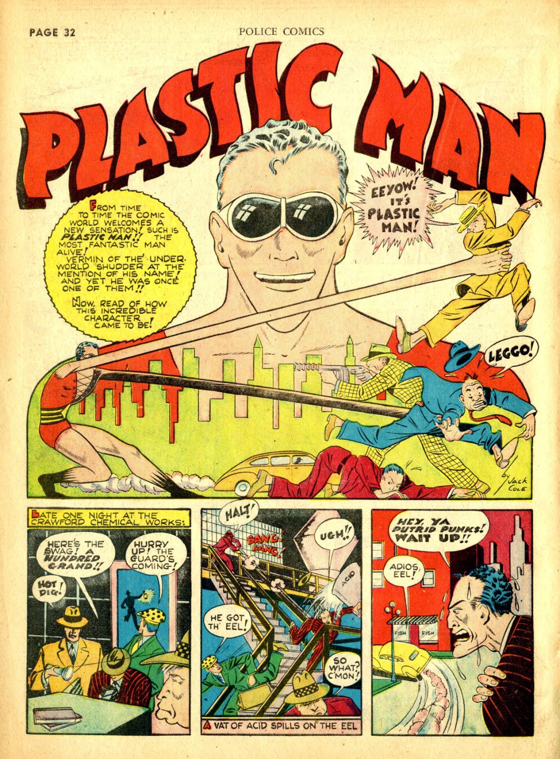 PAUL KUPPERBERG: My 13 Favorite JACK COLE PLASTIC MAN Splash Pages ...