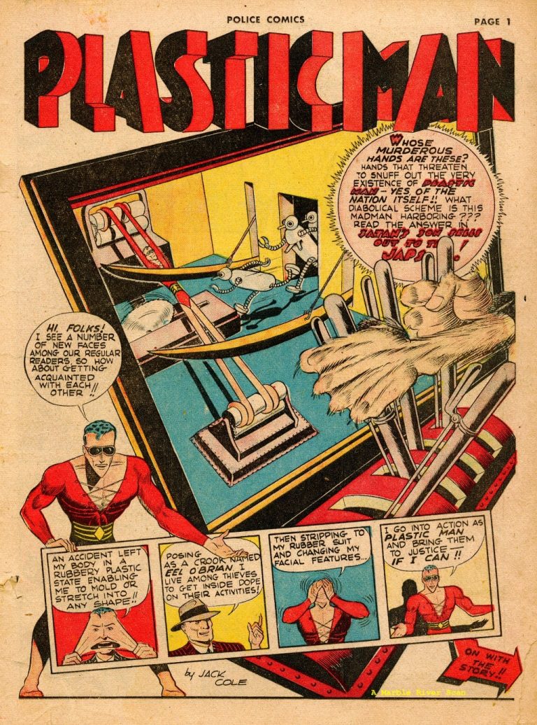 PAUL KUPPERBERG: My 13 Favorite JACK COLE PLASTIC MAN Splash Pages ...