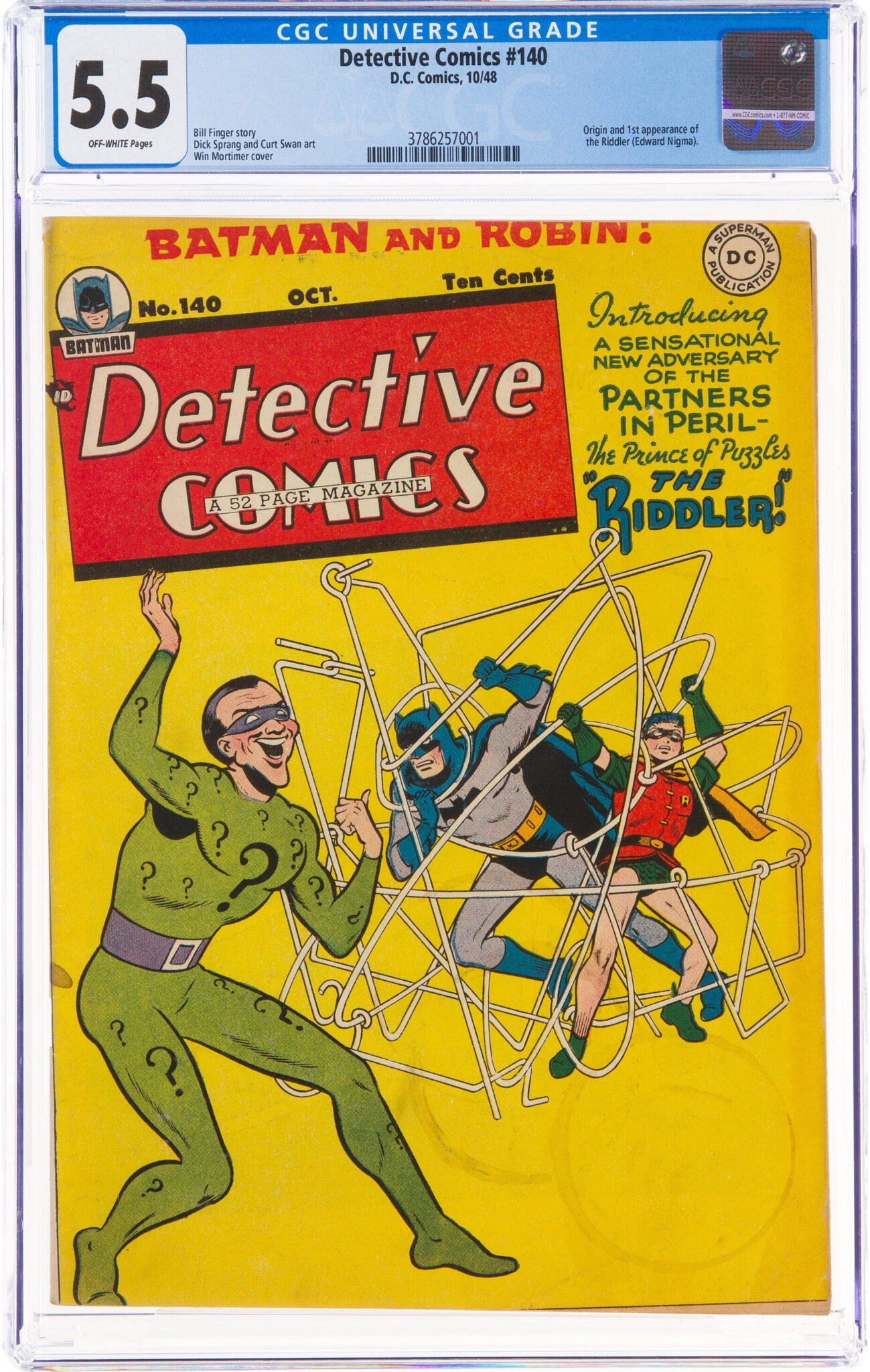 THE RIDDLER’S First Appearance Expected to Fetch Thousands at Auction ...