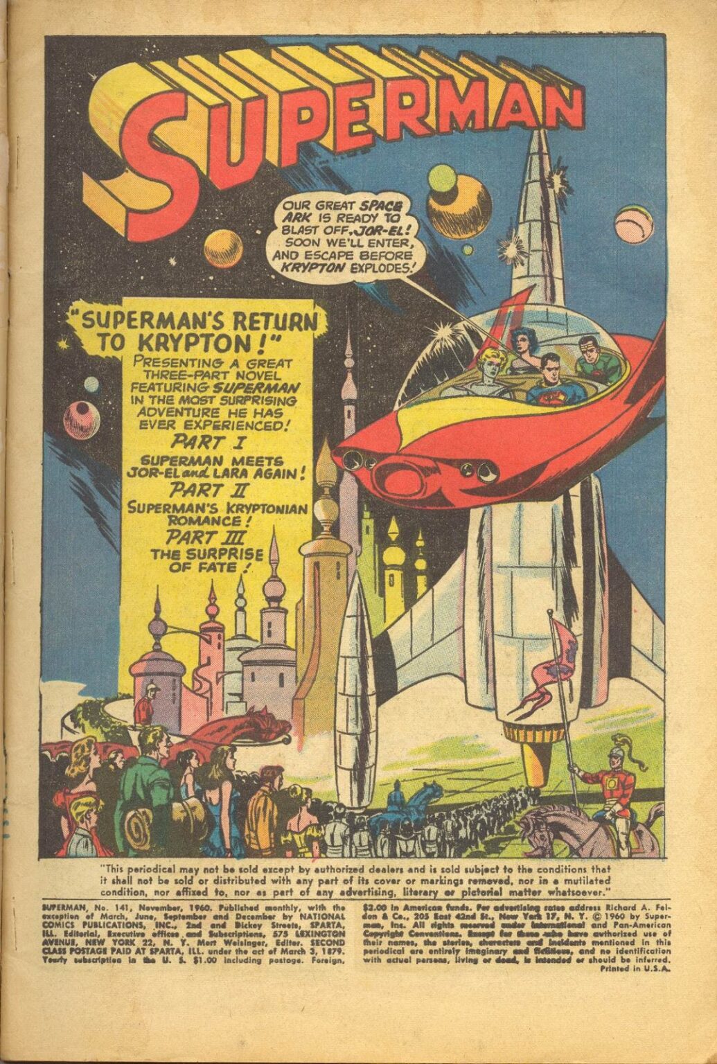 PAUL KUPPERBERG: My 13 Favorite MORT WEISINGER SUPERMAN FAMILY ...