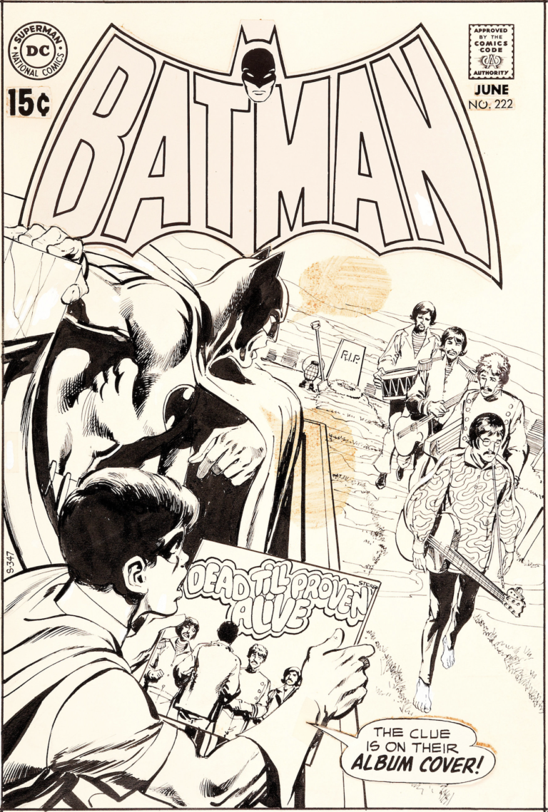 Feast Your Eyes on NEAL ADAMS’ Original BATMAN-‘BEATLES’ Cover Art ...