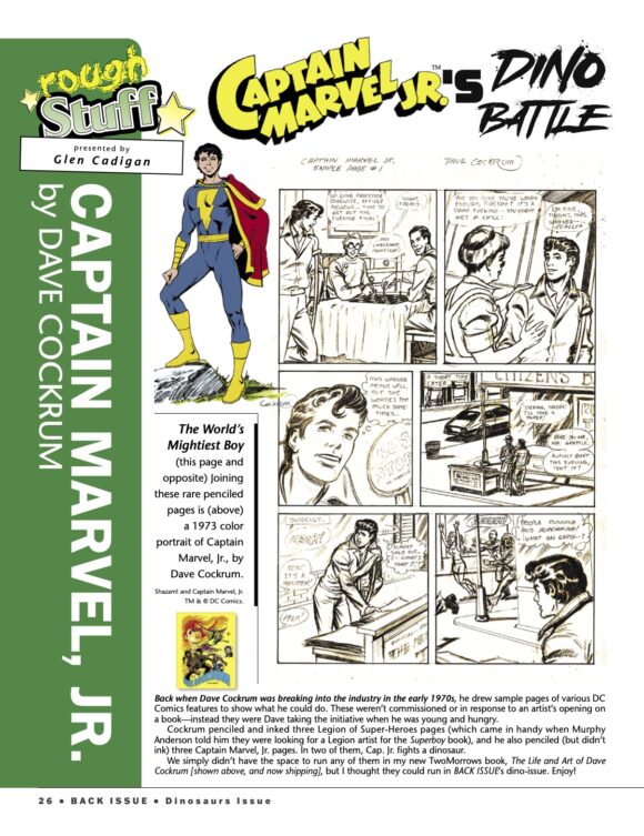 Dig DAVE COCKRUM’s Rare, Unpublished CAPTAIN MARVEL JR. Story | 13th ...