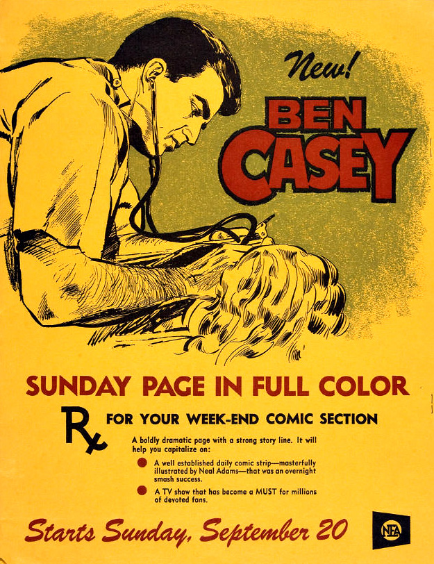 13 Great NEAL ADAMS ‘BEN CASEY’ STRIPS: A 60th Anniversary Celebration ...
