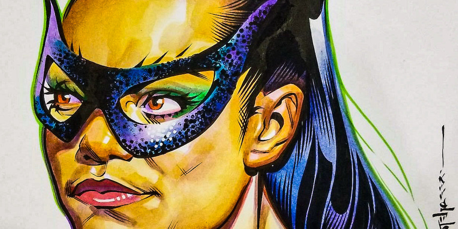 EARTHA KITT: Dig This Gorgeous CATWOMAN Portrait by BRIAN STELFREEZE ...