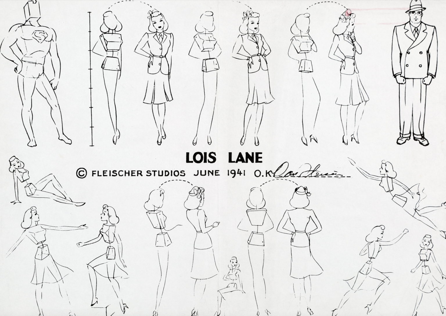 FLEISCHER SUPERMAN: Dig These 13 Groovy Pieces of Classic Animation Art ...