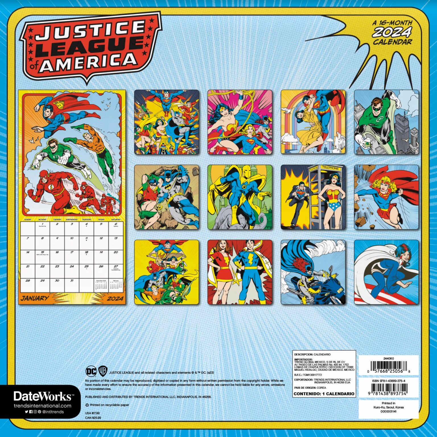 DC to Release JUSTICE LEAGUE CALENDAR With JOSE LUIS GARCIA-LOPEZ’s ...