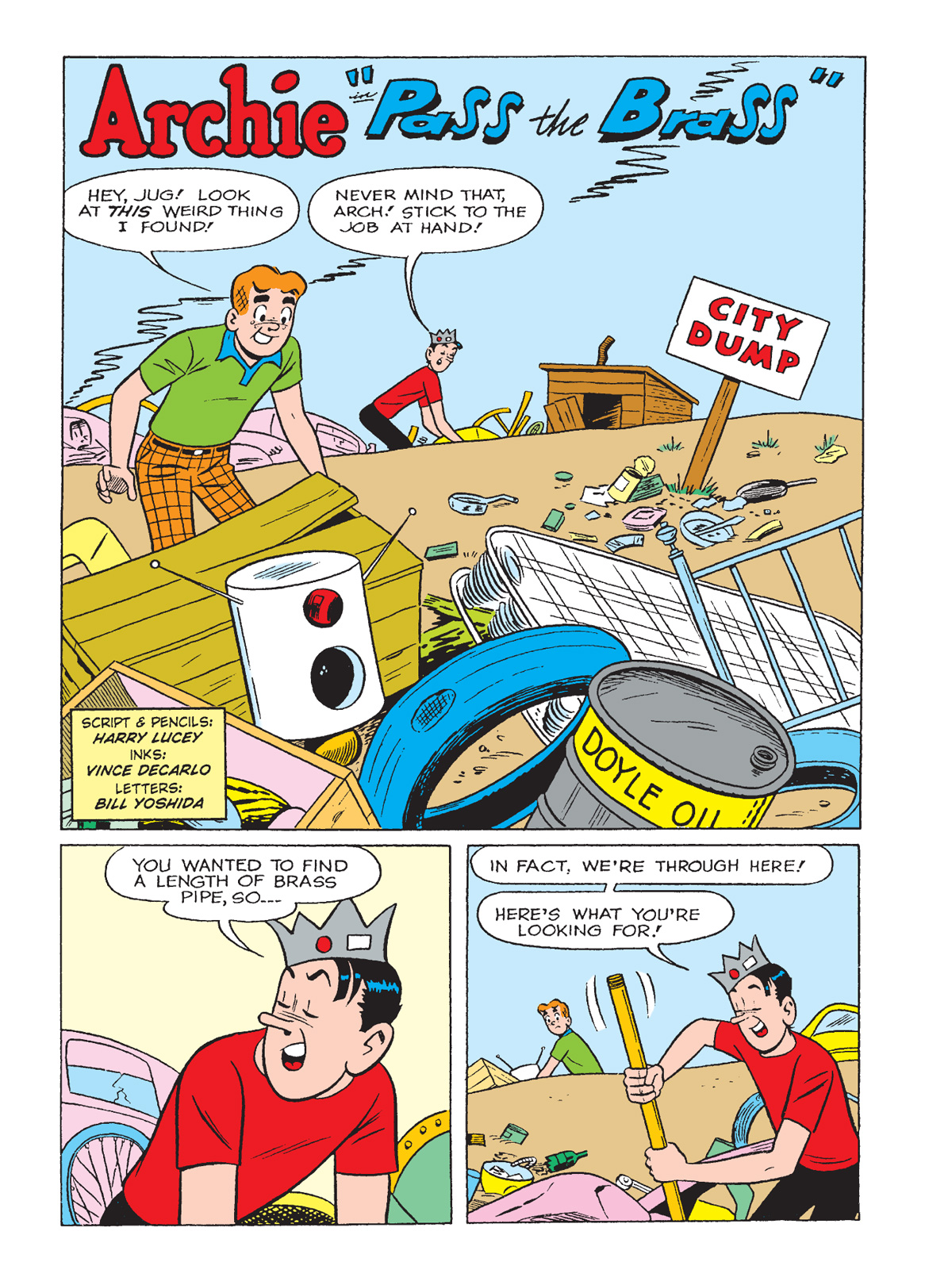 Dig This Classic ARCHIE Story Drawn AND Written by HARRY LUCEY | 13th ...