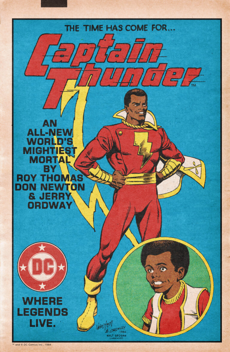 DC’s 1984 CAPTAIN THUNDER: Dig the Great CAPTAIN MARVEL Who Never Was ...