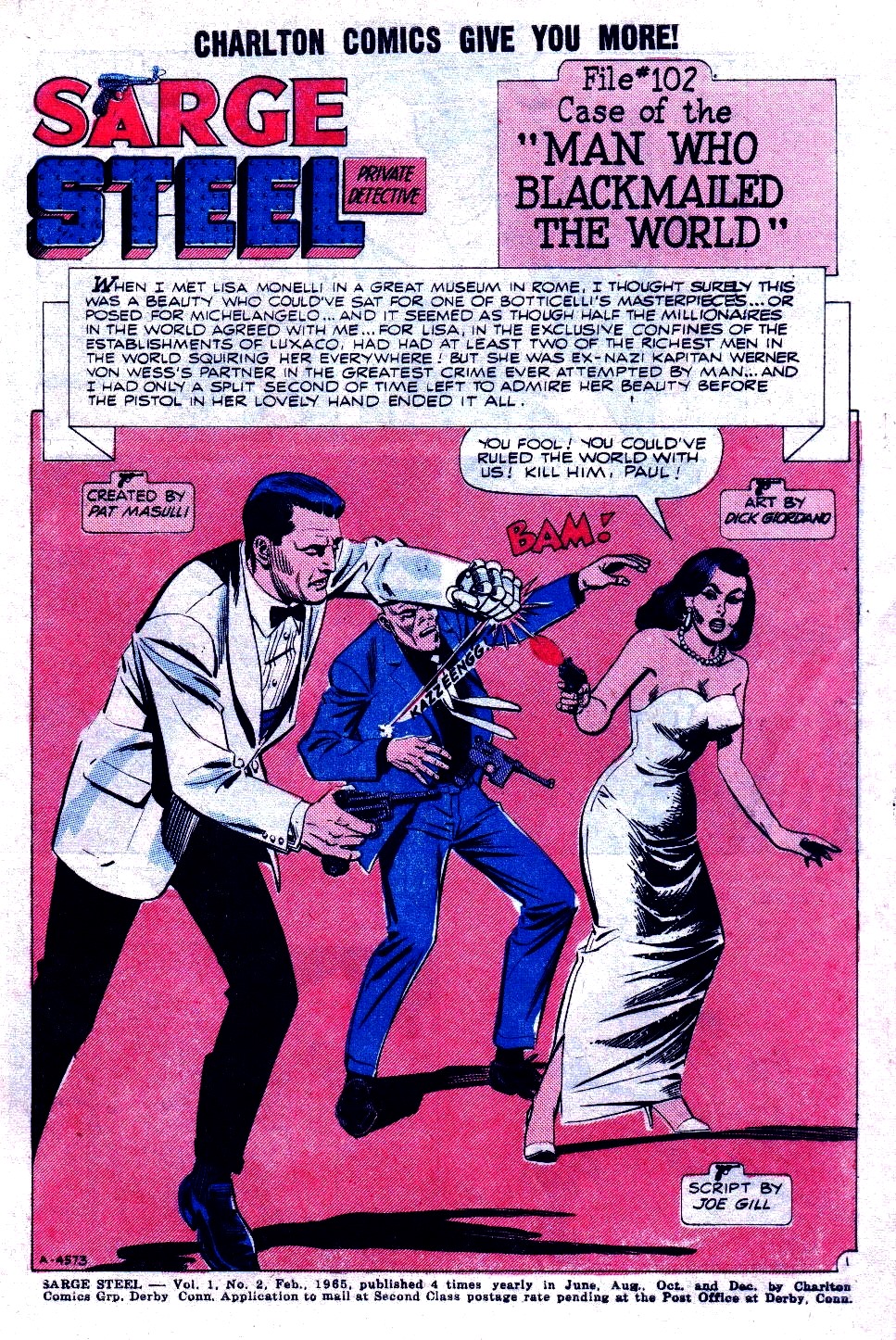 SARGE STEEL: 13 Classic DICK GIORDANO Charlton Covers and Pages | 13th ...