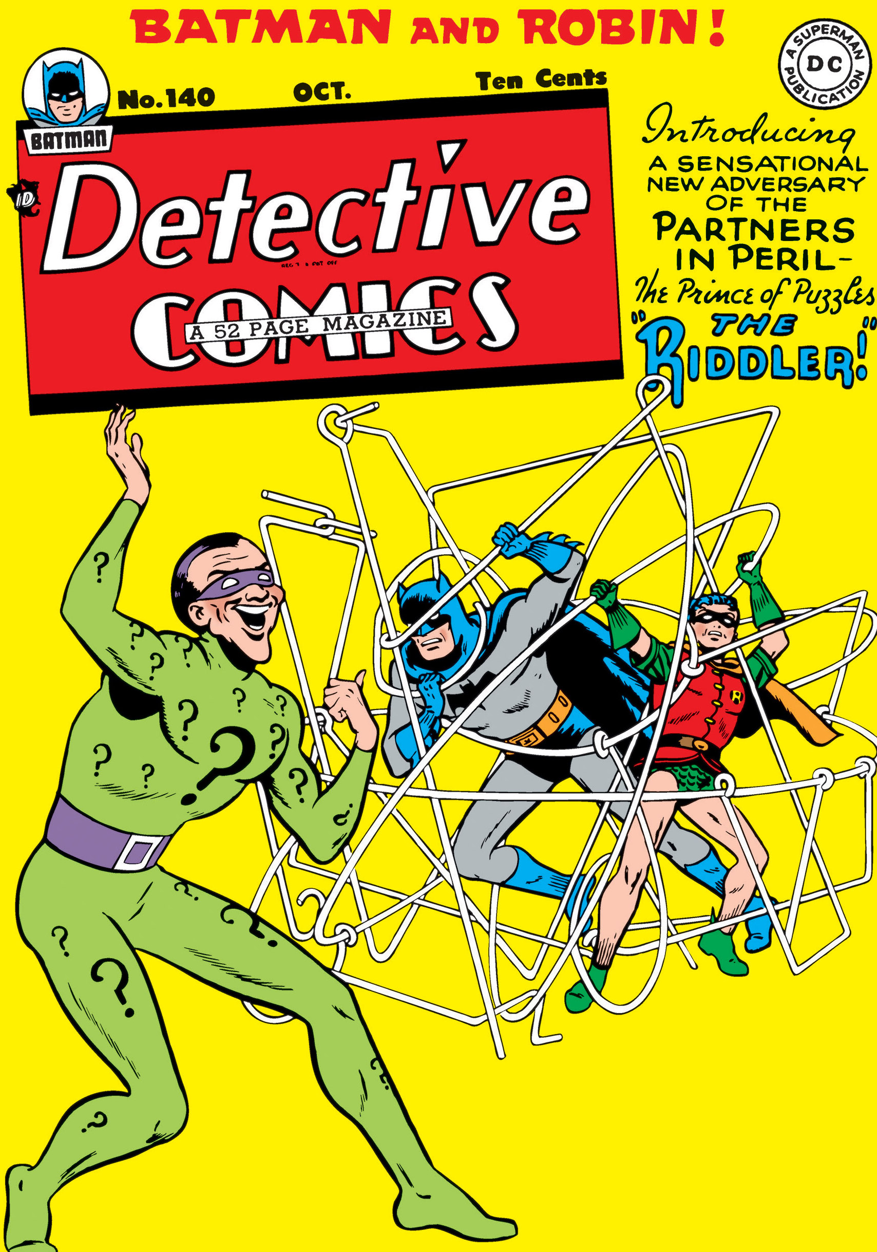 DETECTIVE COMICS #140: RIDDLER’s Debut to Re-Released As a FACSIMILE ...