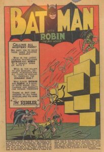 DETECTIVE COMICS #140: RIDDLER’s Debut to Re-Released As a FACSIMILE ...
