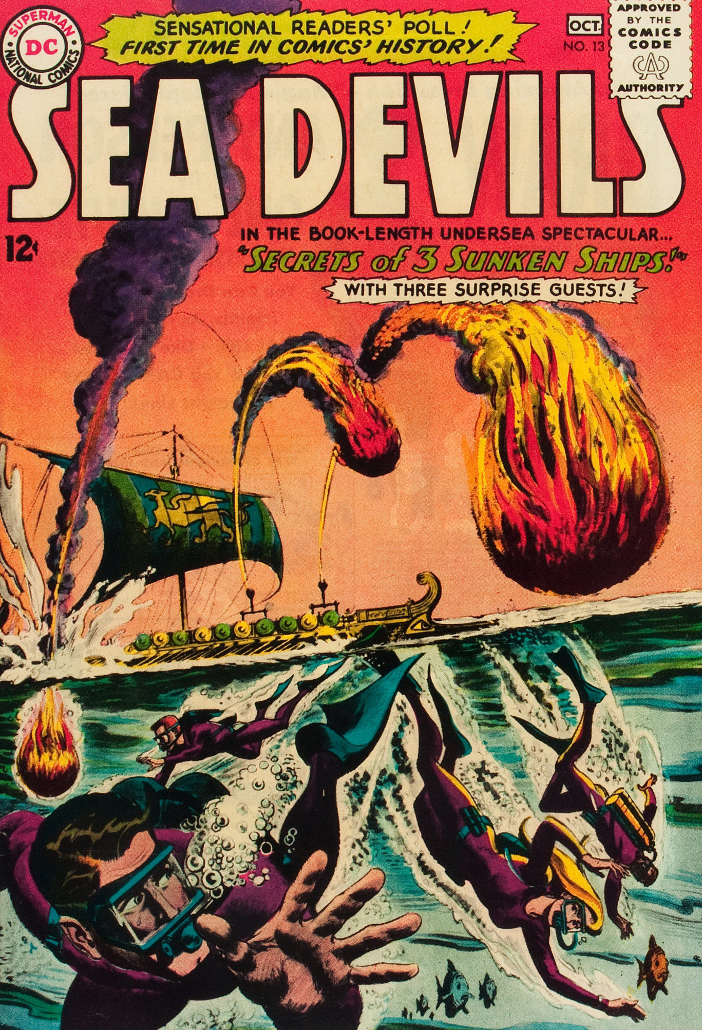 Dig These Utterly Gorgeous 13 SEA DEVILS COVERS | 13th Dimension ...