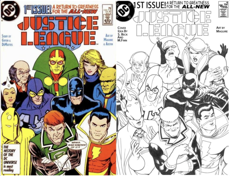 13 Fab Variations on KEVIN MAGUIRE’s Famed JUSTICE LEAGUE #1 Cover ...
