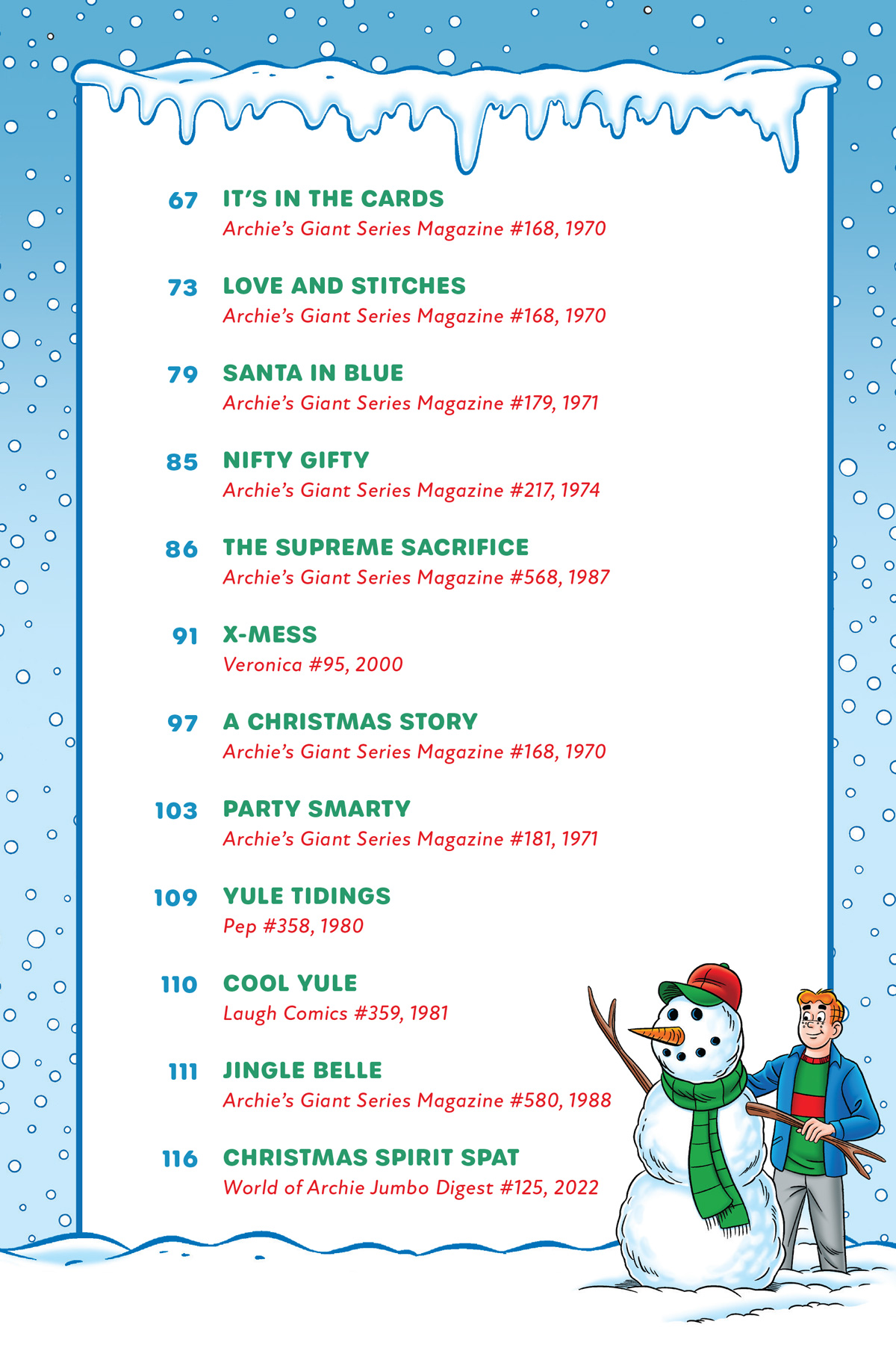 ARCHIE COMICS: It’s Beginning to Look a Lot Like CHRISTMAS — In ...