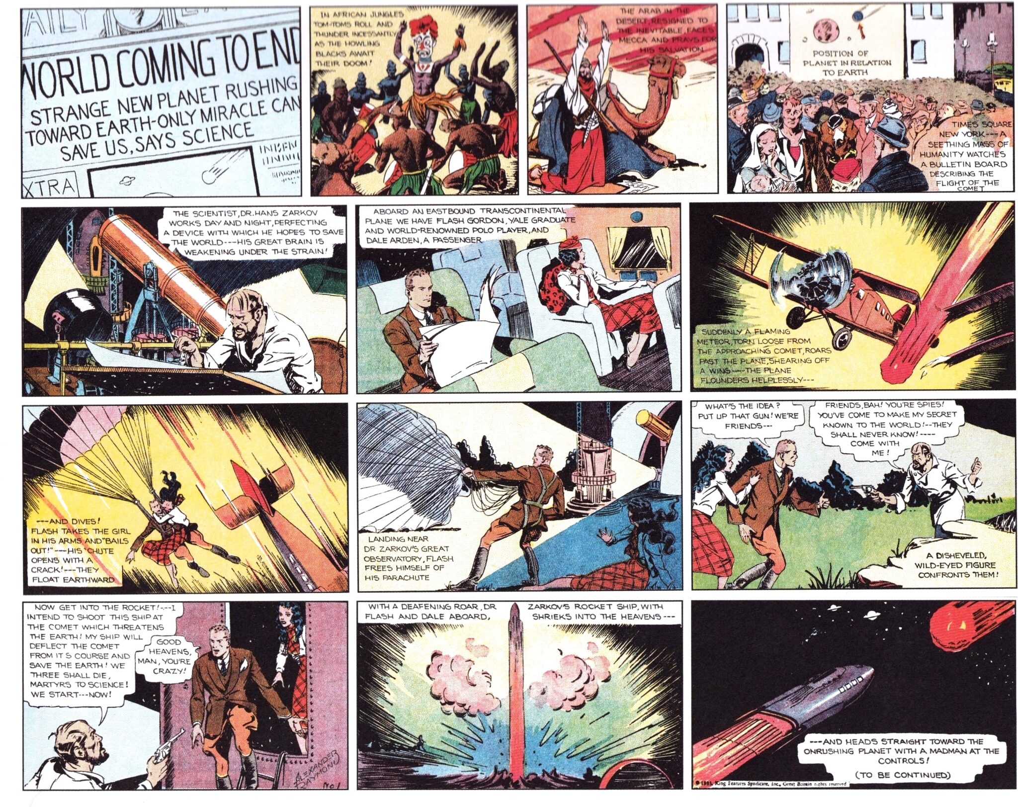 13 Fabulous FLASH GORDON STRIPS: An ALEX RAYMOND Birthday Celebration ...