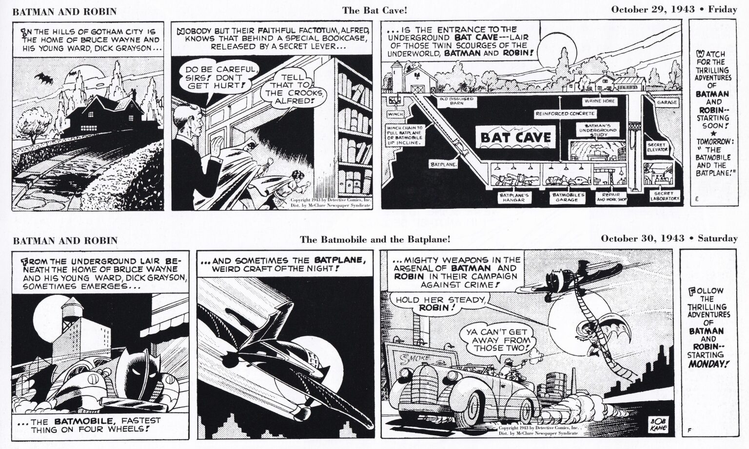 Dig the FIRST 13 BATMAN NEWSPAPER STRIPS: An 80th Anniversary ...