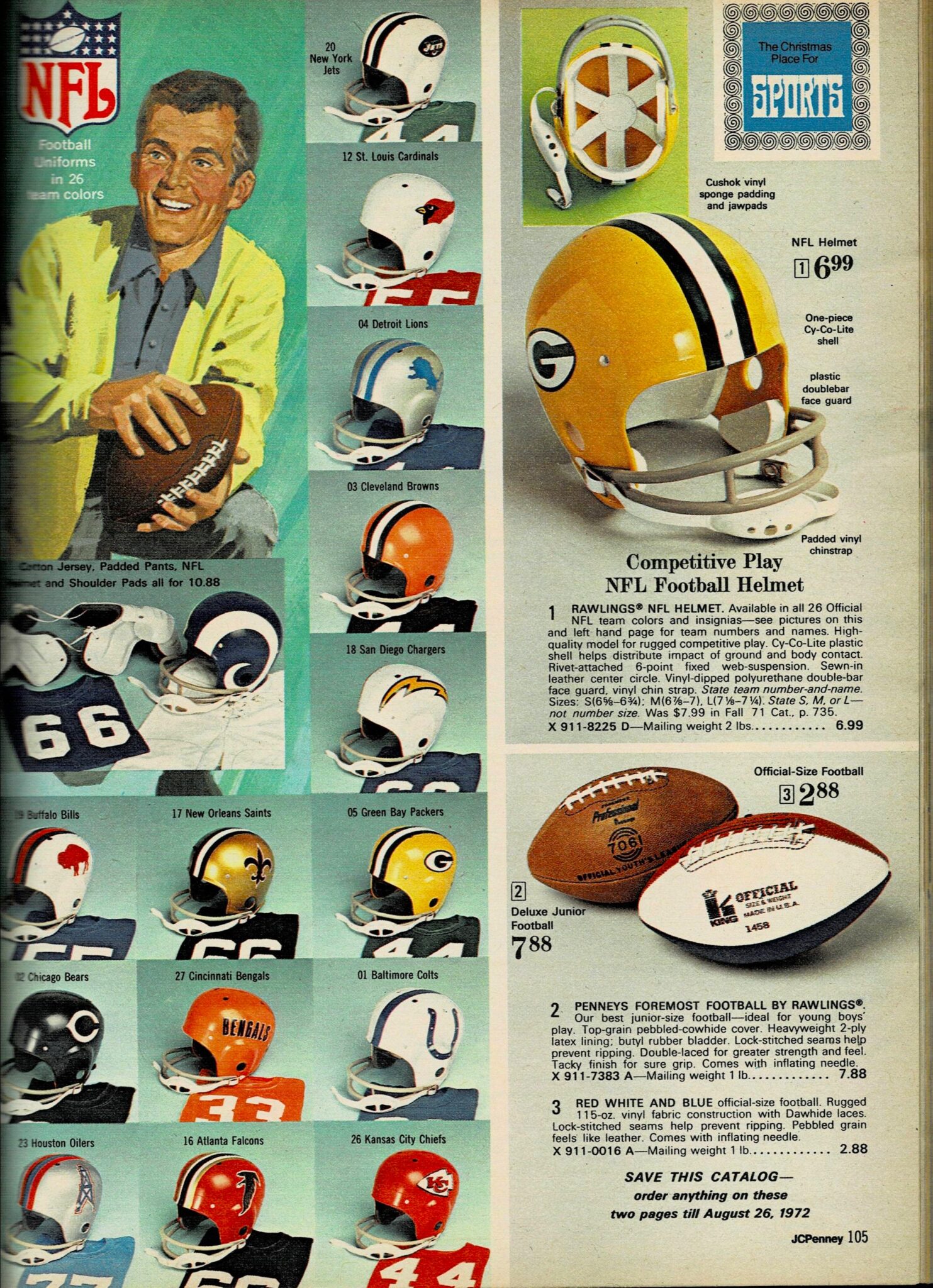 Dig These 13 Groovy 1970s NFL Catalogue Pages | 13th Dimension, Comics ...