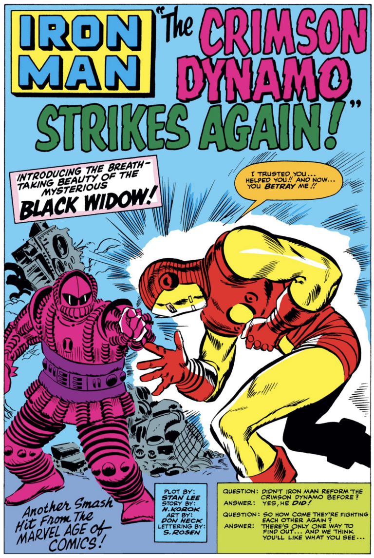 13 SPLASH PAGES: The IRON MAN of DON HECK | 13th Dimension, Comics ...